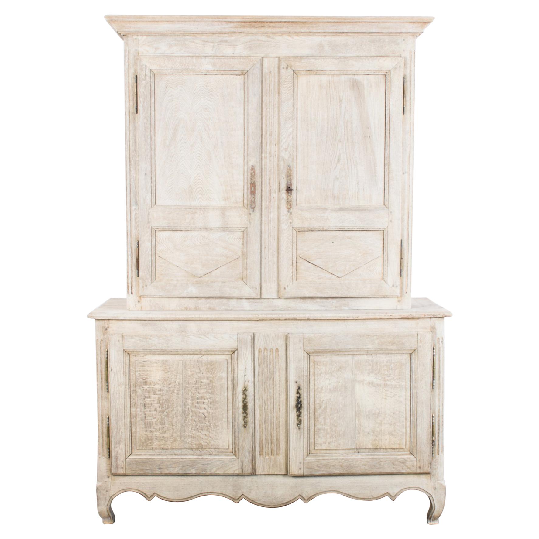 Country French Matrimonial Oak Armoire at 1stDibs