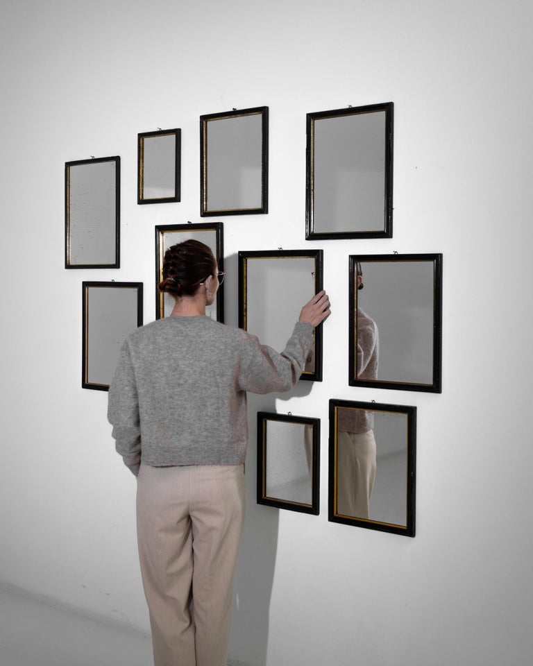 1880s French Gilded Mirrors, Set of Eleven For Sale at 1stDibs