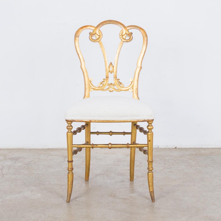 1880s French Gilt Chair at 1stDibs