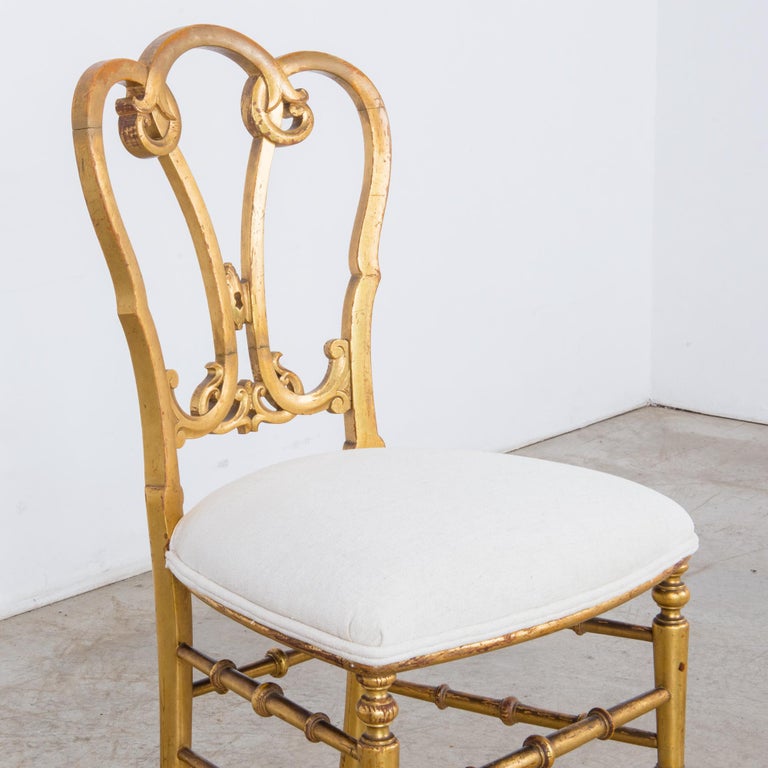 1880s French Gilt Chair at 1stDibs