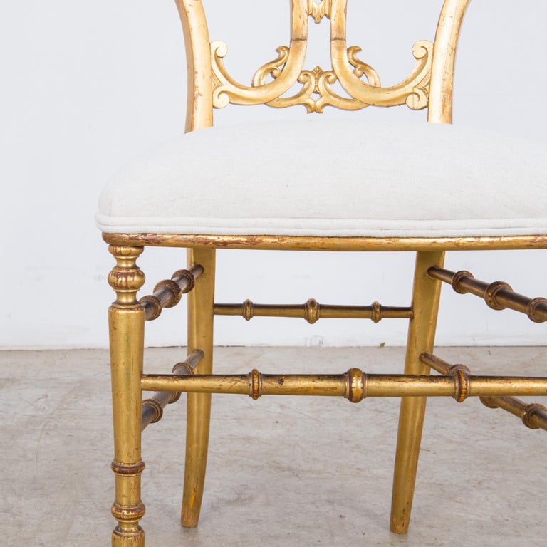 1880s French Gilt Chair at 1stDibs