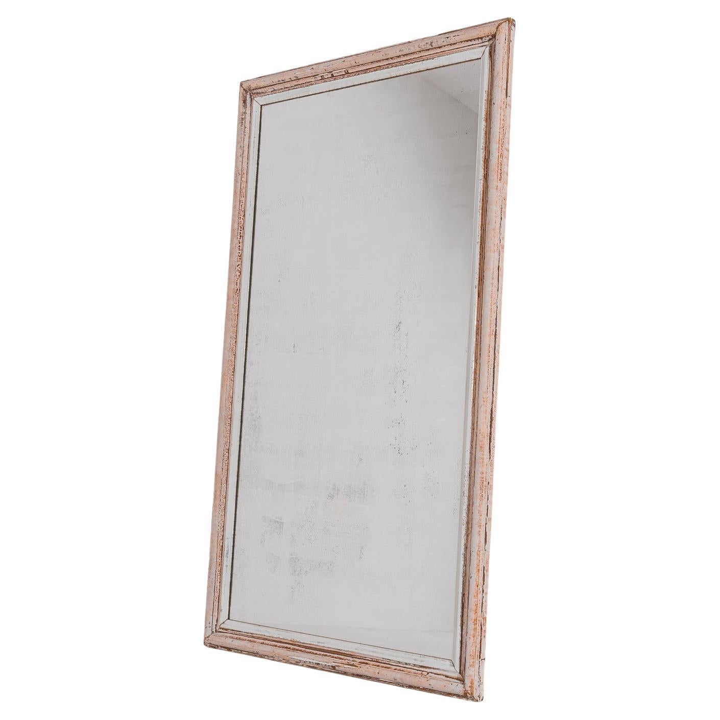 1880s French White Wall Mirror at 1stDibs