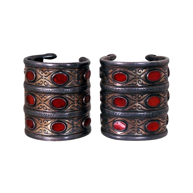 Pair of Antique Berlin Iron Bracelets at 1stDibs