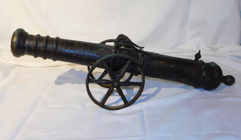 1880s Victorian Bronze Signal Cannon at 1stDibs