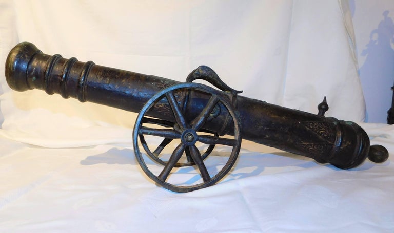 1880s Victorian Bronze Signal Cannon at 1stDibs