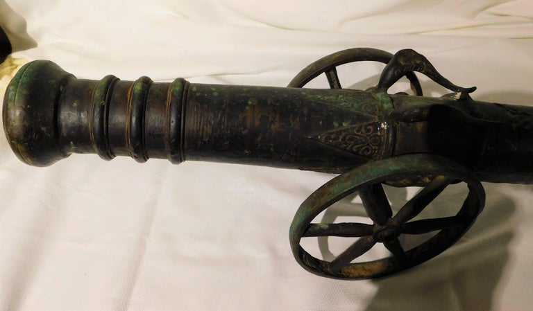 1880s Victorian Bronze Signal Cannon at 1stDibs