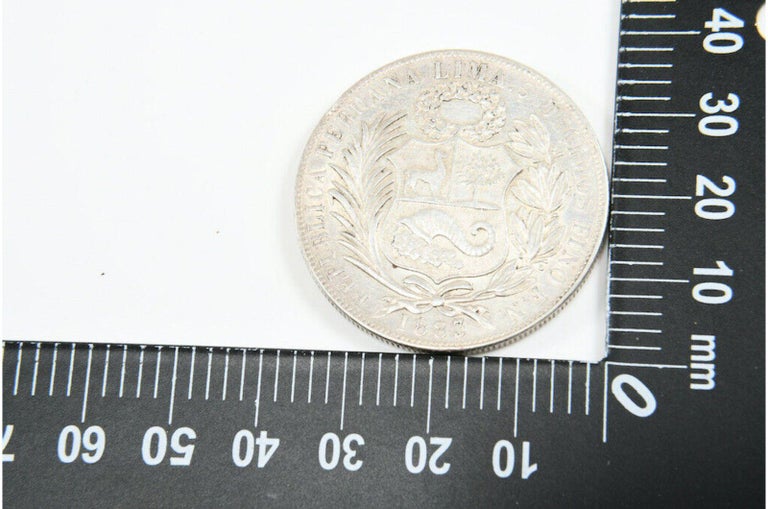 1883s Peruvian Silver Coin 1H28 For Sale at 1stDibs