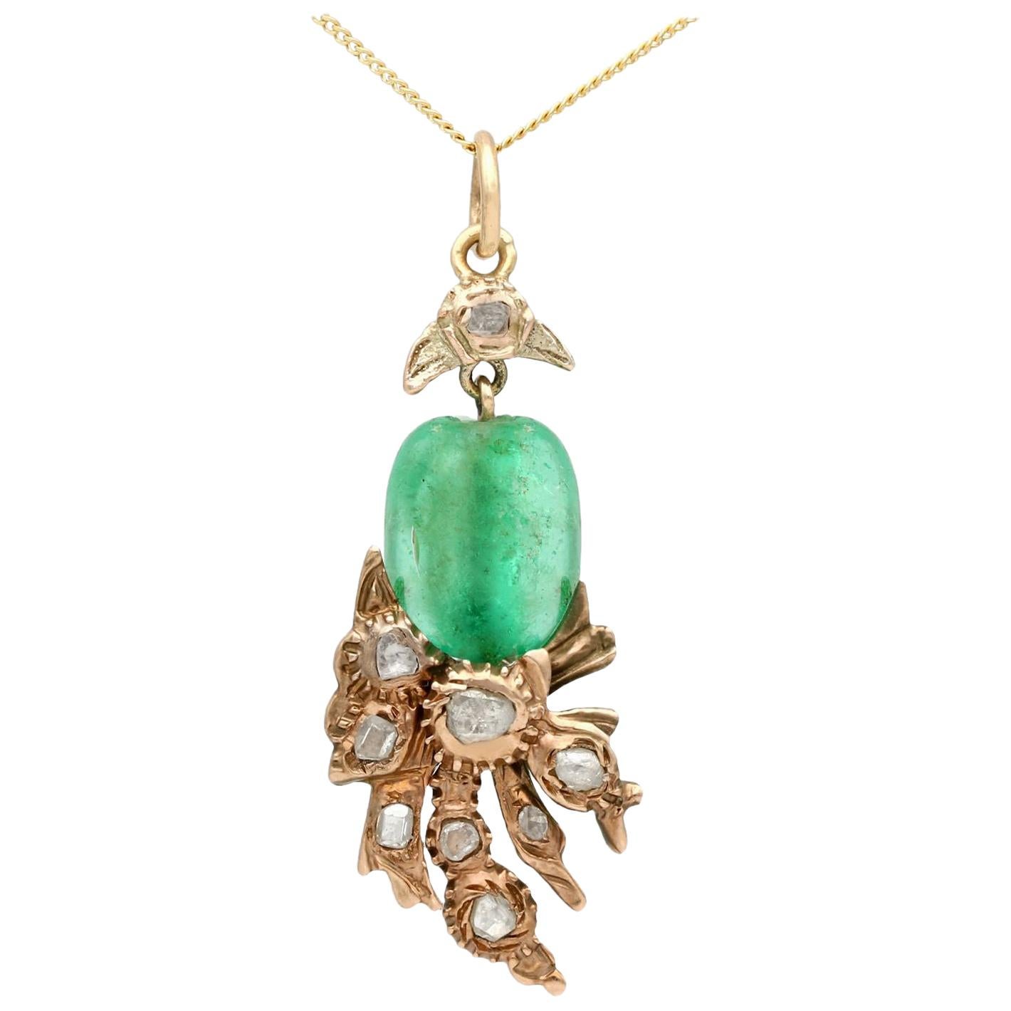 Antique Early 1700s Baroque Diamond Gold Cross Pendant at 1stDibs