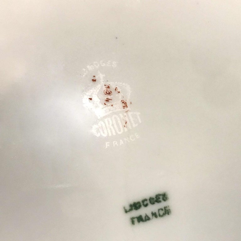 1890 Limoges Porcelain Wild Birds Set for 12 People For Sale at 1stDibs