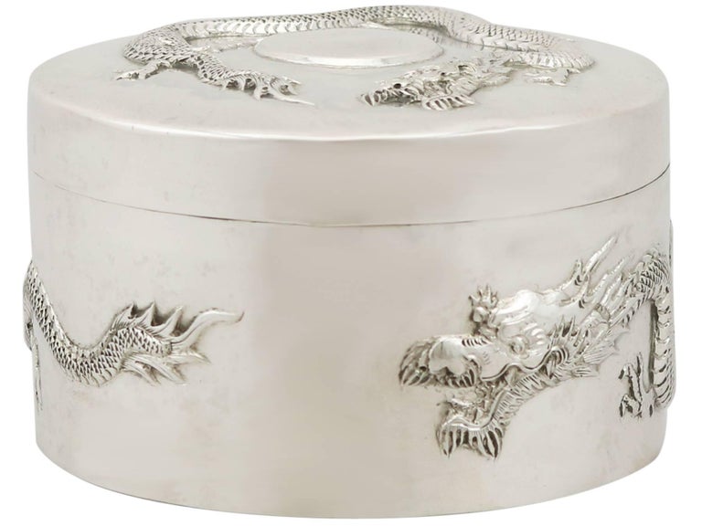 1890s Antique Chinese Export Silver Box by Wang Hing at 1stDibs