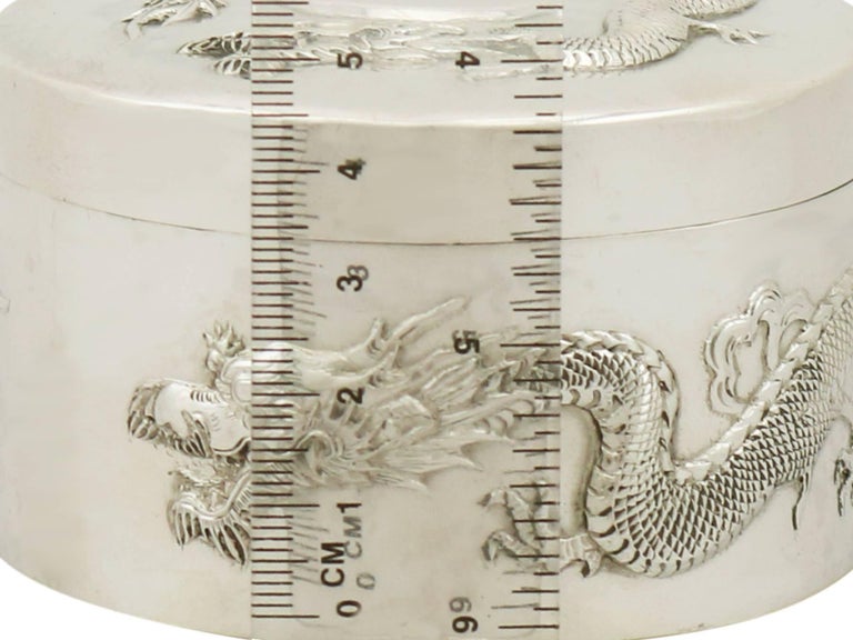 1890s Antique Chinese Export Silver Box by Wang Hing at 1stDibs