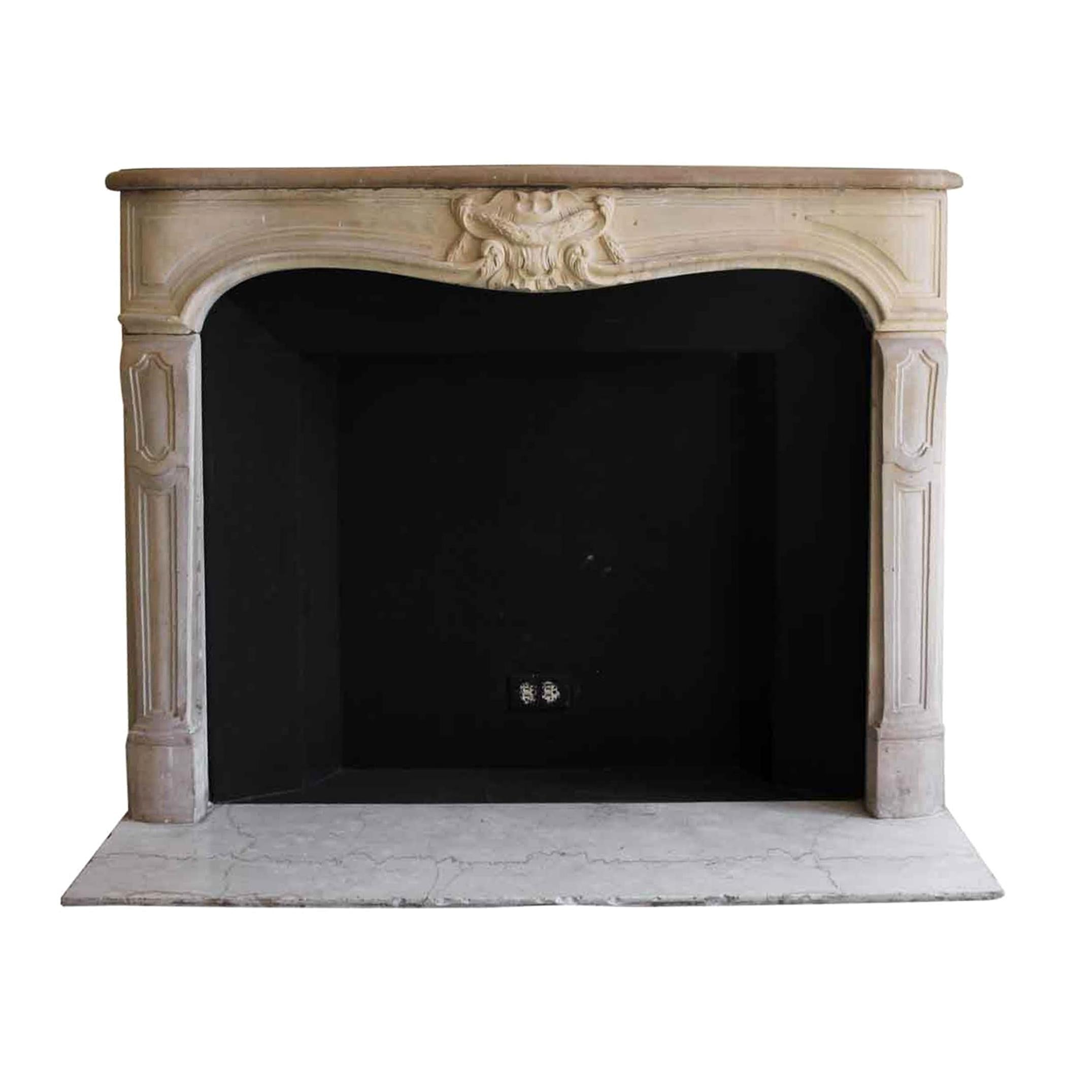 Unique 1890s Carved Maple Fireplace Mantel For Sale at 1stDibs