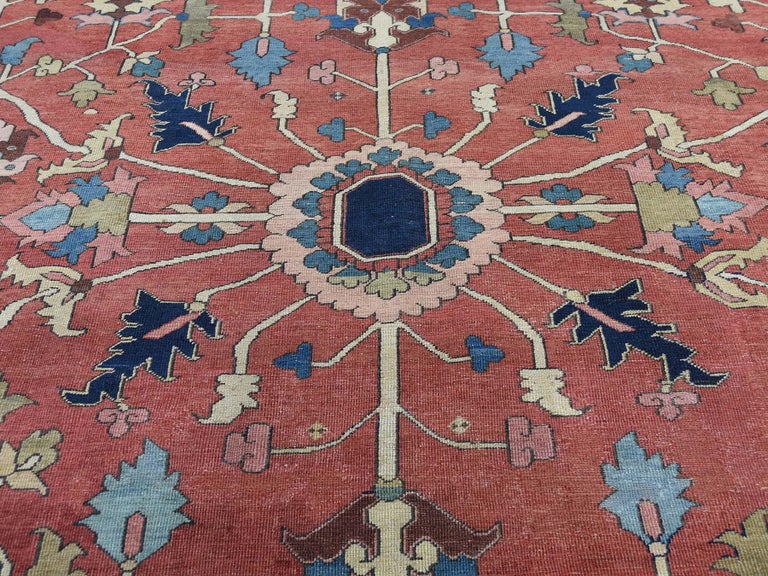 1890s Persian Serapi Wool Rug All-Over Design Even Wear For Sale at ...
