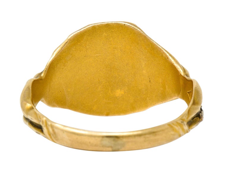 1890s Victorian Gold Full-Bodied Figure Devil Band Ring at 1stDibs