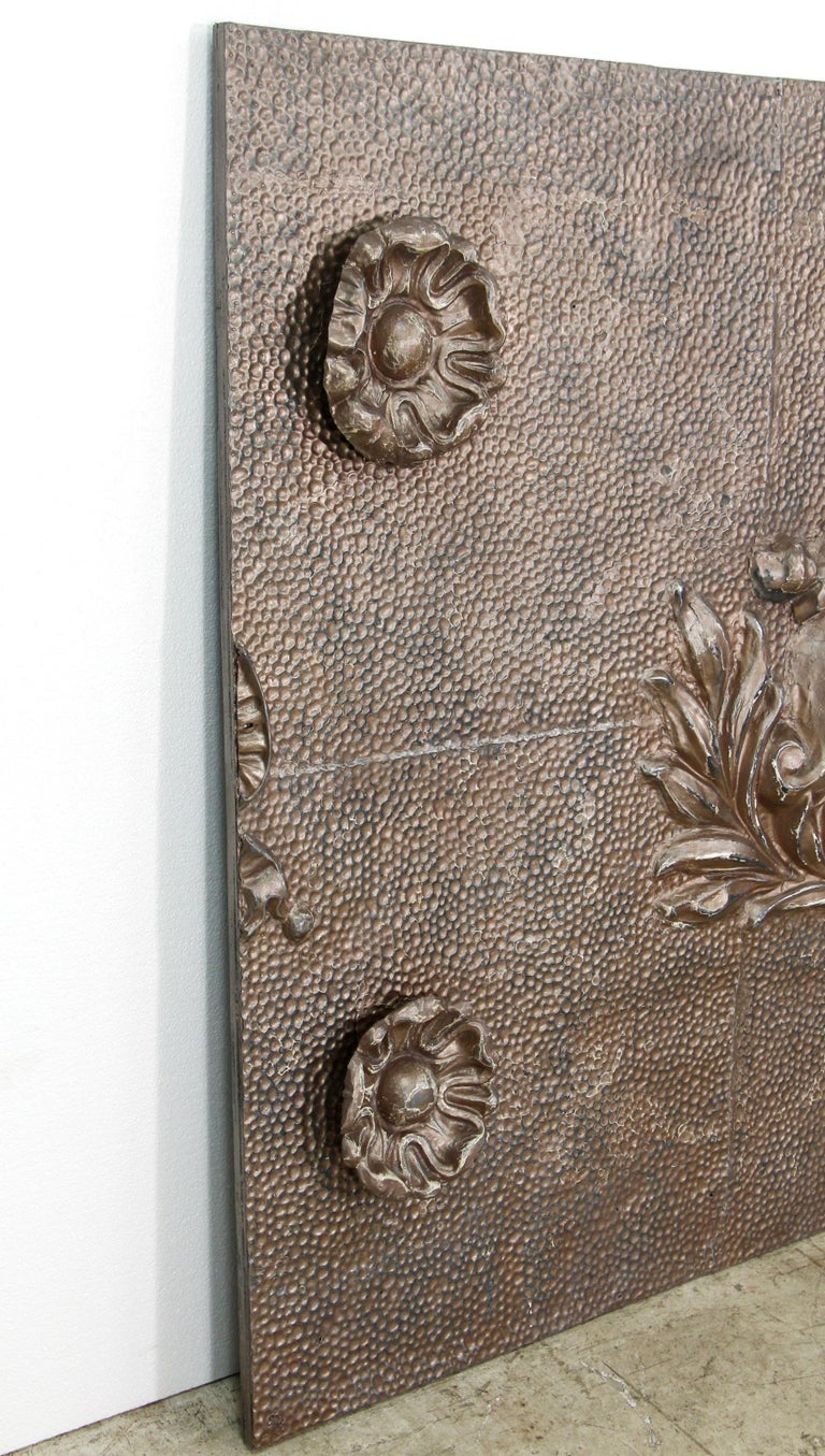 1890s Victorian Tin Facade NYC Grand Prospect Hall w/ Shield and Floral ...