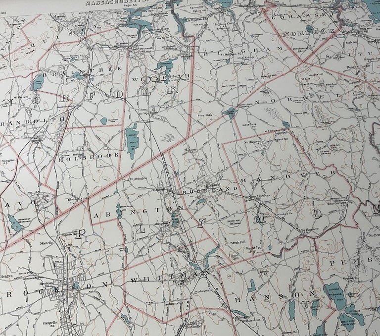 1891 Map of South Shore of Boston For Sale at 1stDibs | south shore map