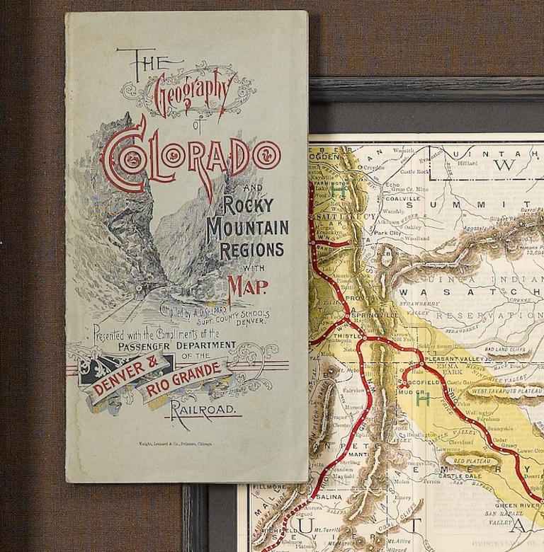 Map of the Denver and Rio Grande Railroad System by S.K. Hooper ...