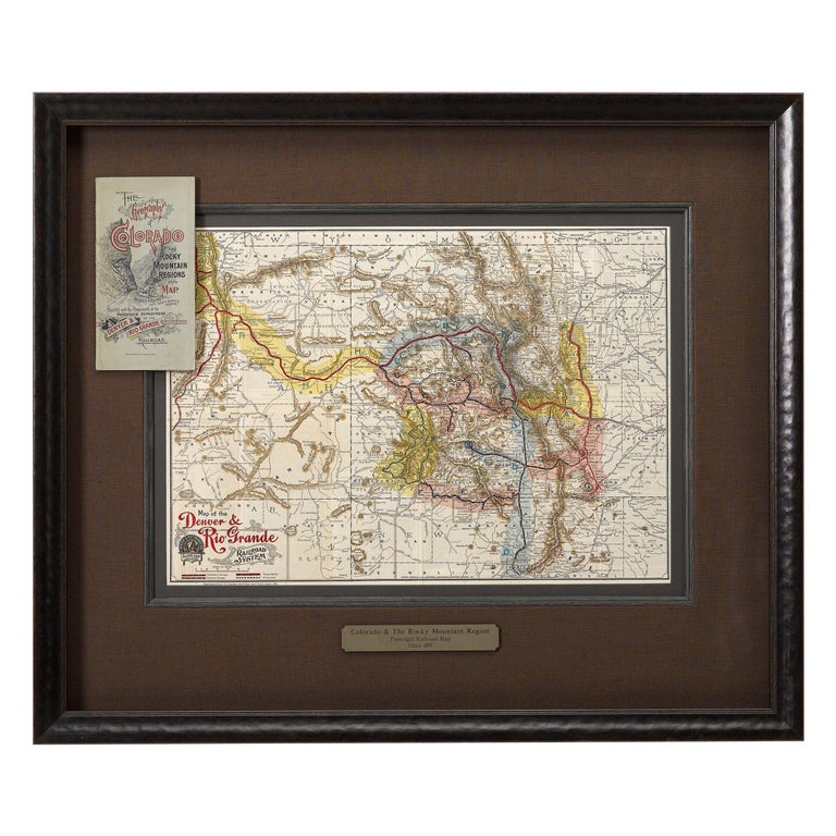 Map of the Denver and Rio Grande Railroad System by S.K. Hooper ...