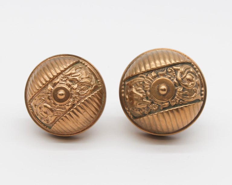 1897 Columbian Antique Entry Door Knob and Plate Set from Reading ...