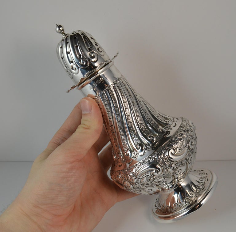 1897 Victorian Heavy Well Made Silver Sugar Castor Caster at 1stDibs
