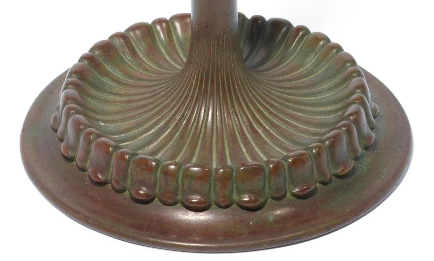 1899-1930 Tiffany Studios Patinated Bronze Ash Stand For Sale at 1stDibs