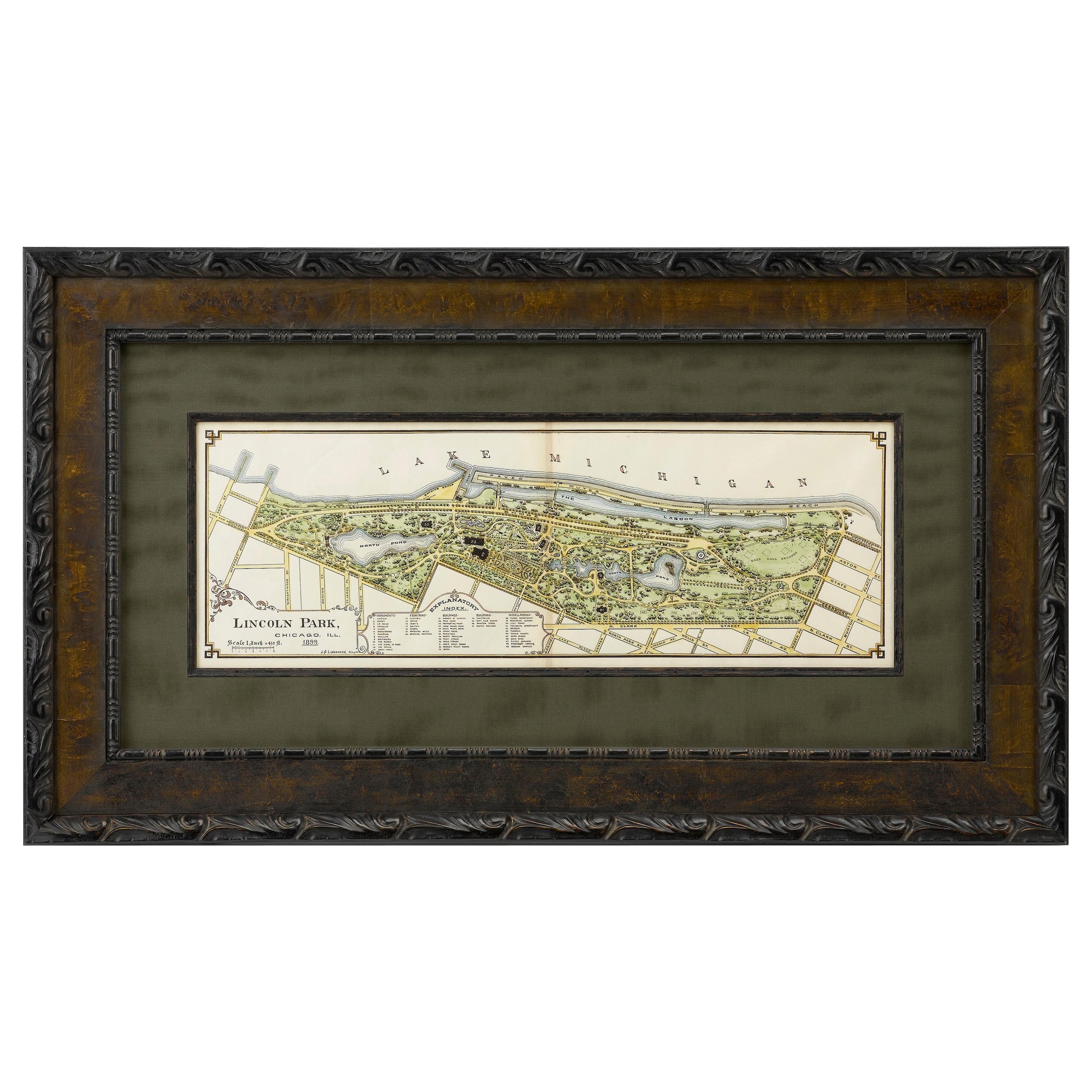 Antique Chicago Maps - 6 For Sale on 1stDibs