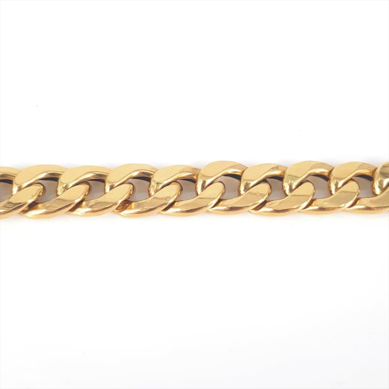 18ct Gold Curb Link Chain For Sale at 1stDibs