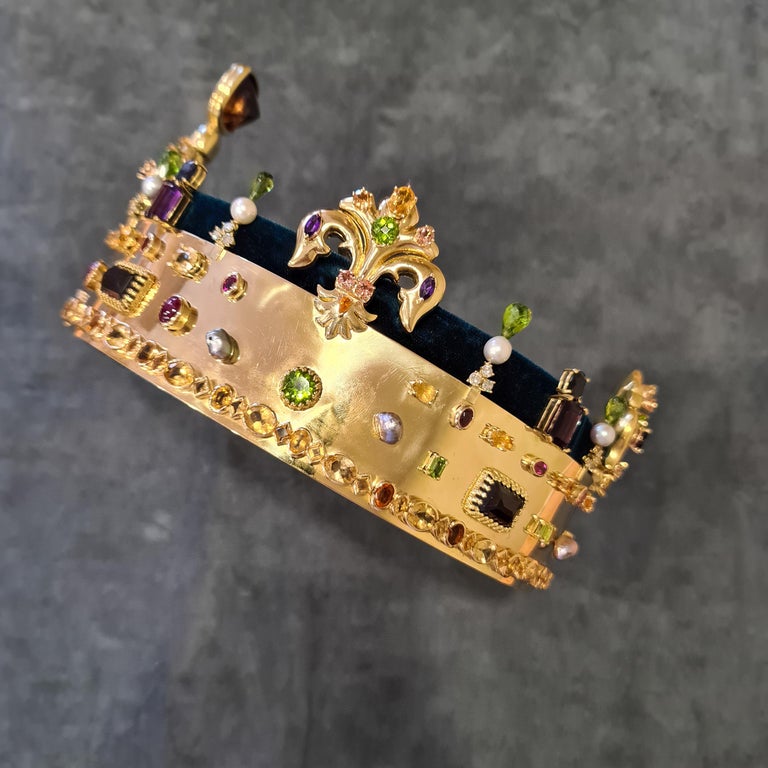 18 Carat Gold Muti Gem Set Coronet For Sale at 1stDibs | coronet crown ...