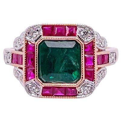 A Victorian Ruby and Diamond Tudor Rose Ring at 1stDibs