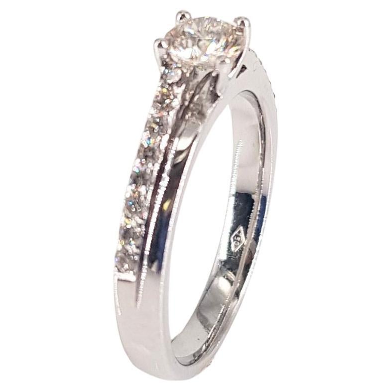 Messika 18ct White Gold Glam'azone Double Pave Diamond Double Ring at ...