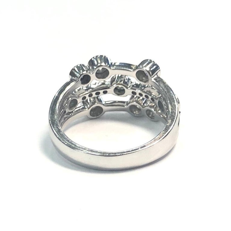 18 Carat White Gold Raindance Style Diamond Ring For Sale at 1stDibs ...