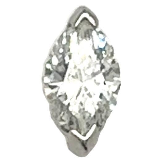 18ct White Gold Single Diamond Stud Earring Set With 0.30ct Natural ...