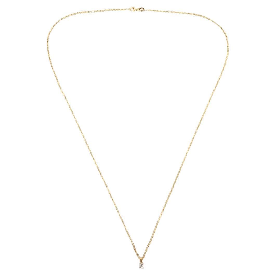 Victorian 18 Carat Gold and Natural Diamond Disc Pendant with Chain at ...