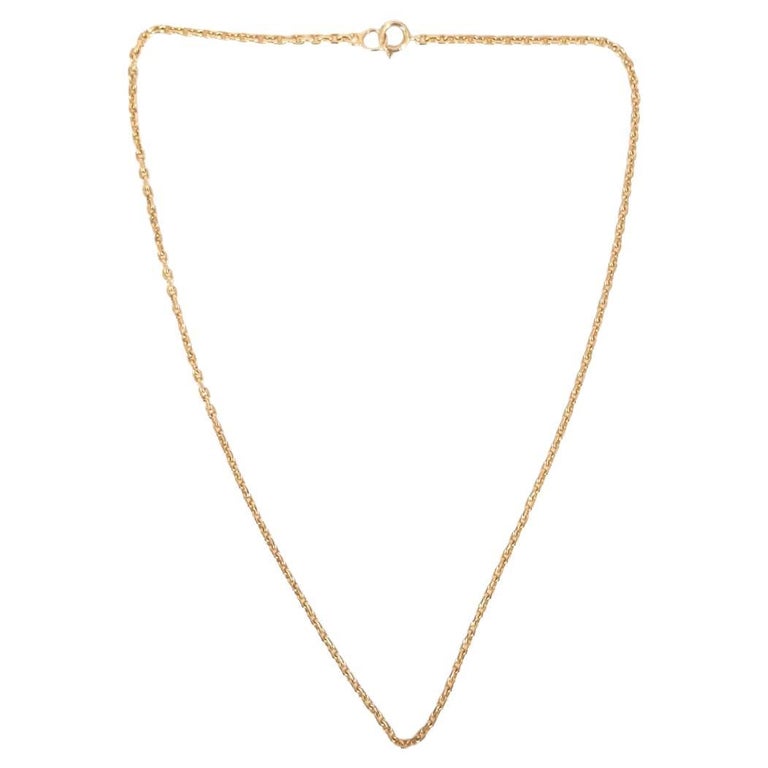 18 Carat Yellow Gold Anchor Link Chain For Sale at 1stDibs