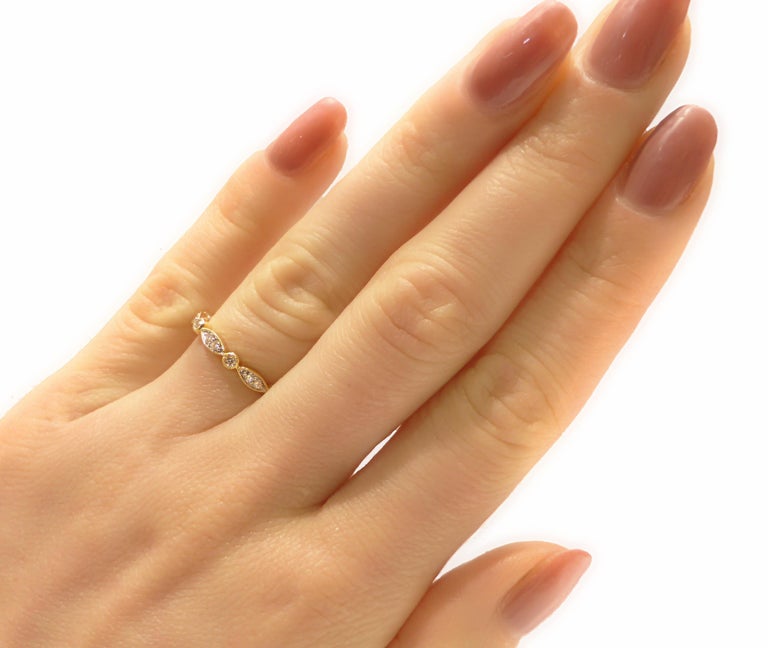 18 Carat Yellow Gold G-Color Diamond Continuum Eternity Ring For Sale at 1stDibs | 18ct yellow ...