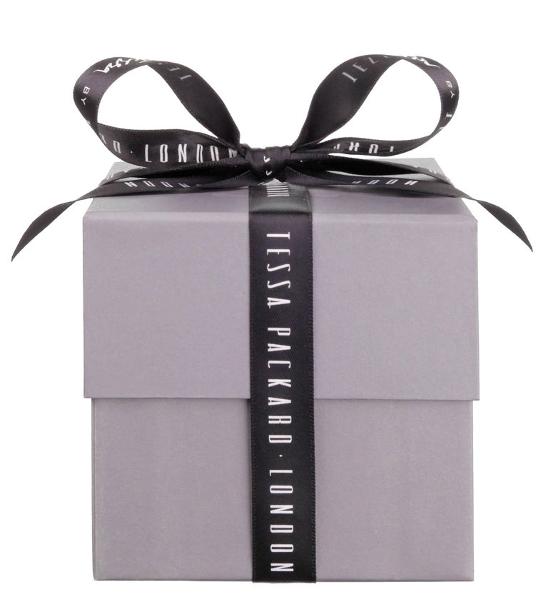 18 Carat Yellow Gold, Garnet, Goldstone and Painted Porcelain Fox ...