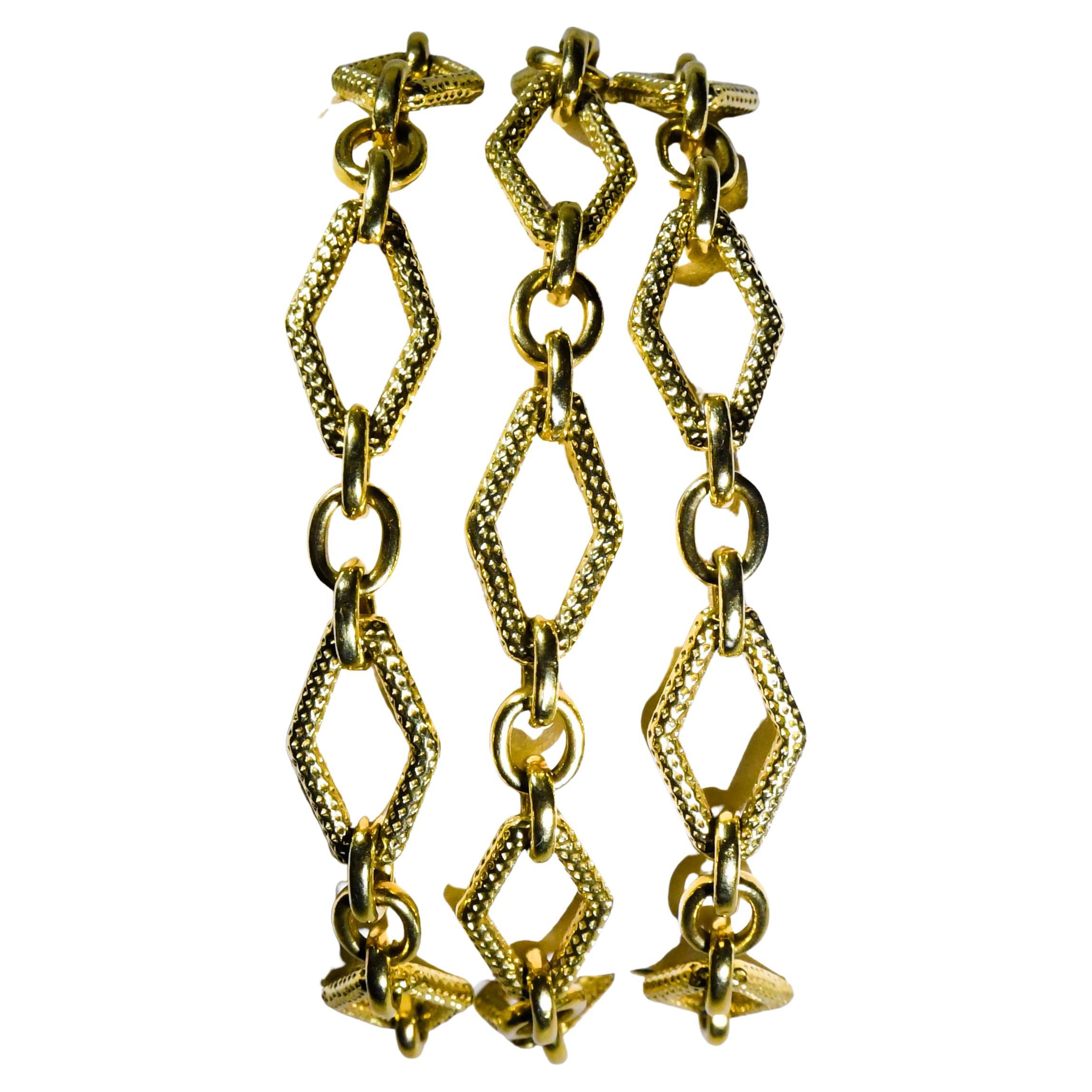 Charles Krypell Emerald Diamond Platinum Bracelet For Sale at 1stDibs