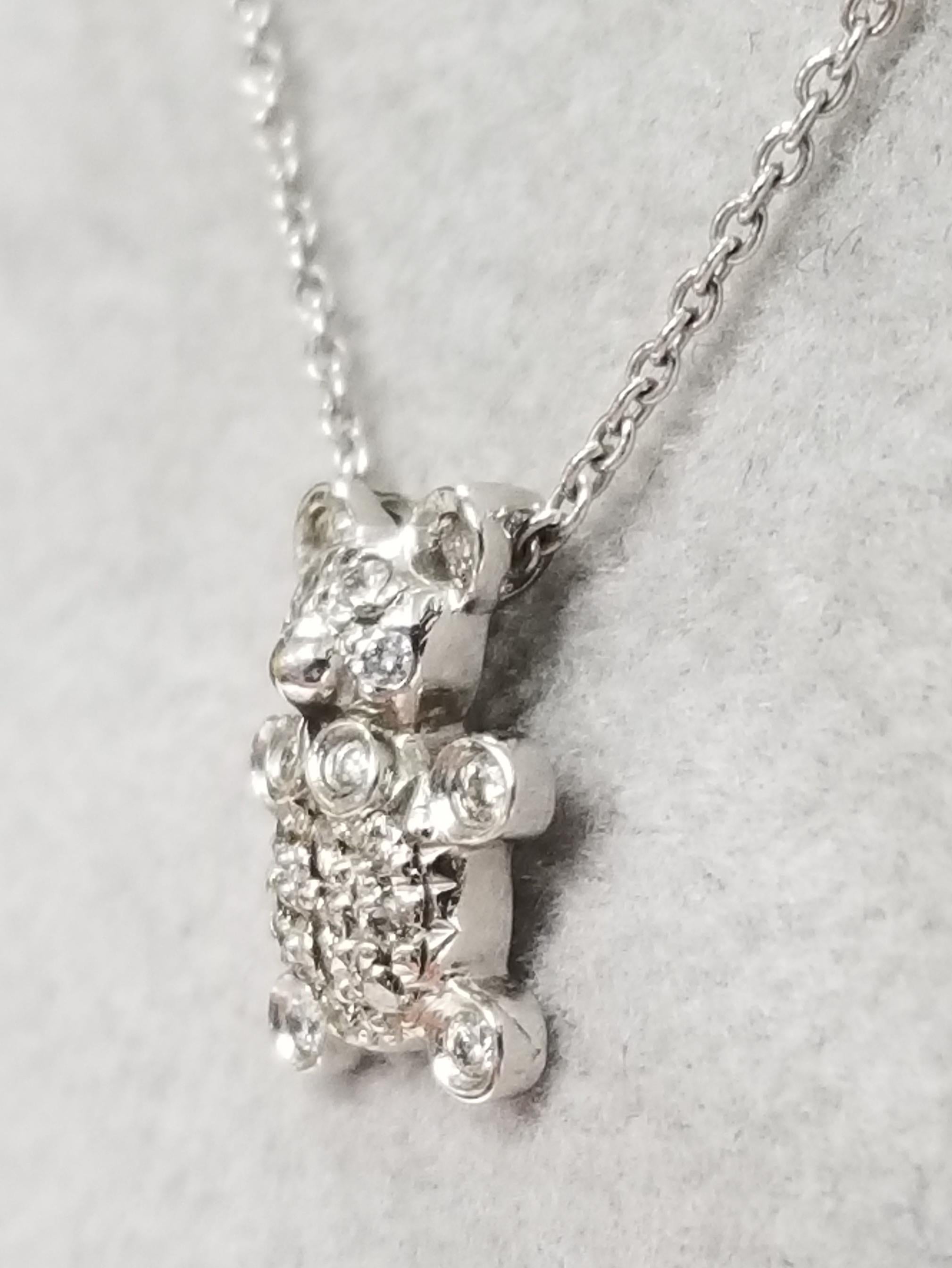 18 Karat Diamond "Teddy" Bear Pendant at 1stDibs | diamond teddy bear ...