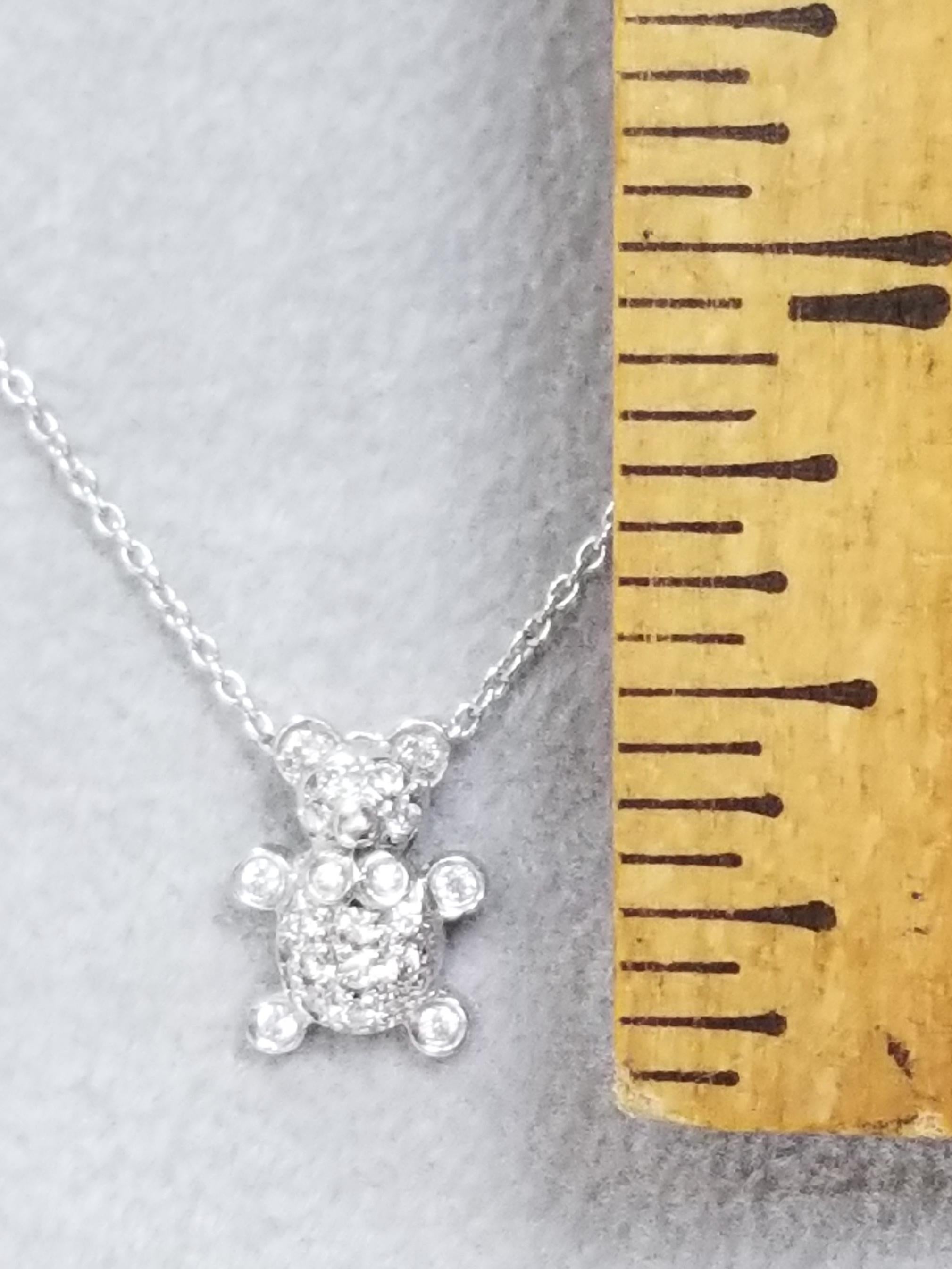 18 Karat Diamond "Teddy" Bear Pendant at 1stDibs | diamond teddy bear ...