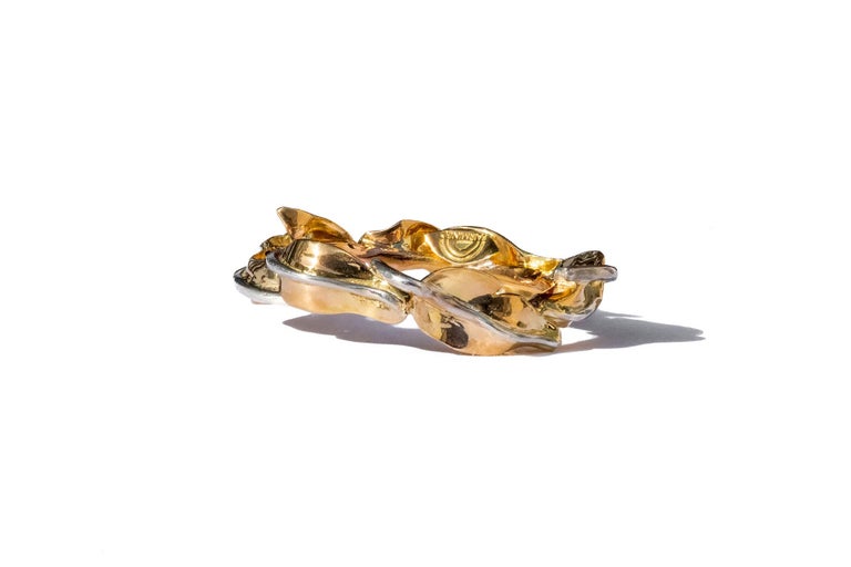 18K Fairmined Yellow and Red Gold, Handmade, One-of-a-kind, Laurel ...