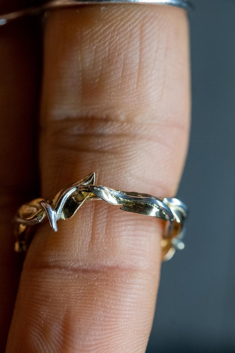 18K Fairmined Yellow and Red Gold, Handmade, One-of-a-kind, Laurel ...