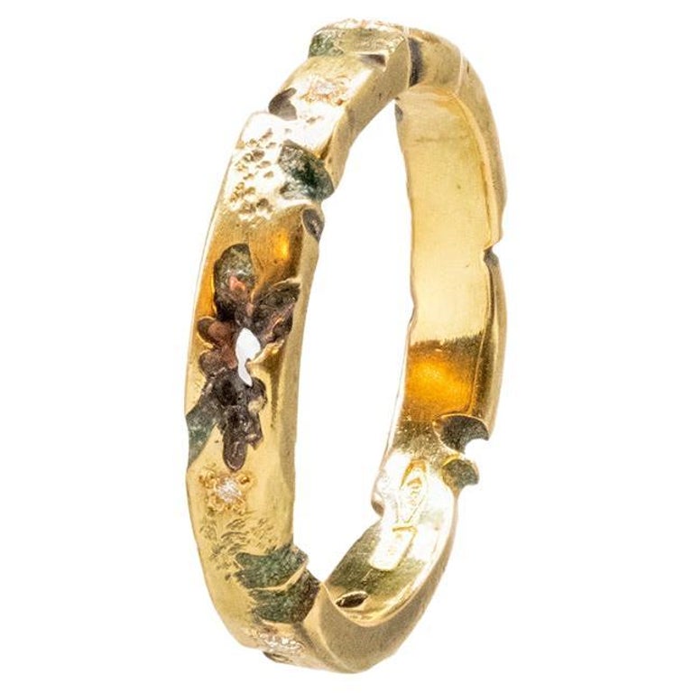 18k Fairmined Yellow Gold Stackable, “Lost and Found” Ring, Canadamark ...
