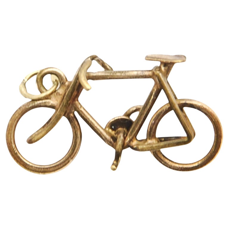 18K Gold Arc de Triomph and 9K Gold Bike Charms at 1stDibs