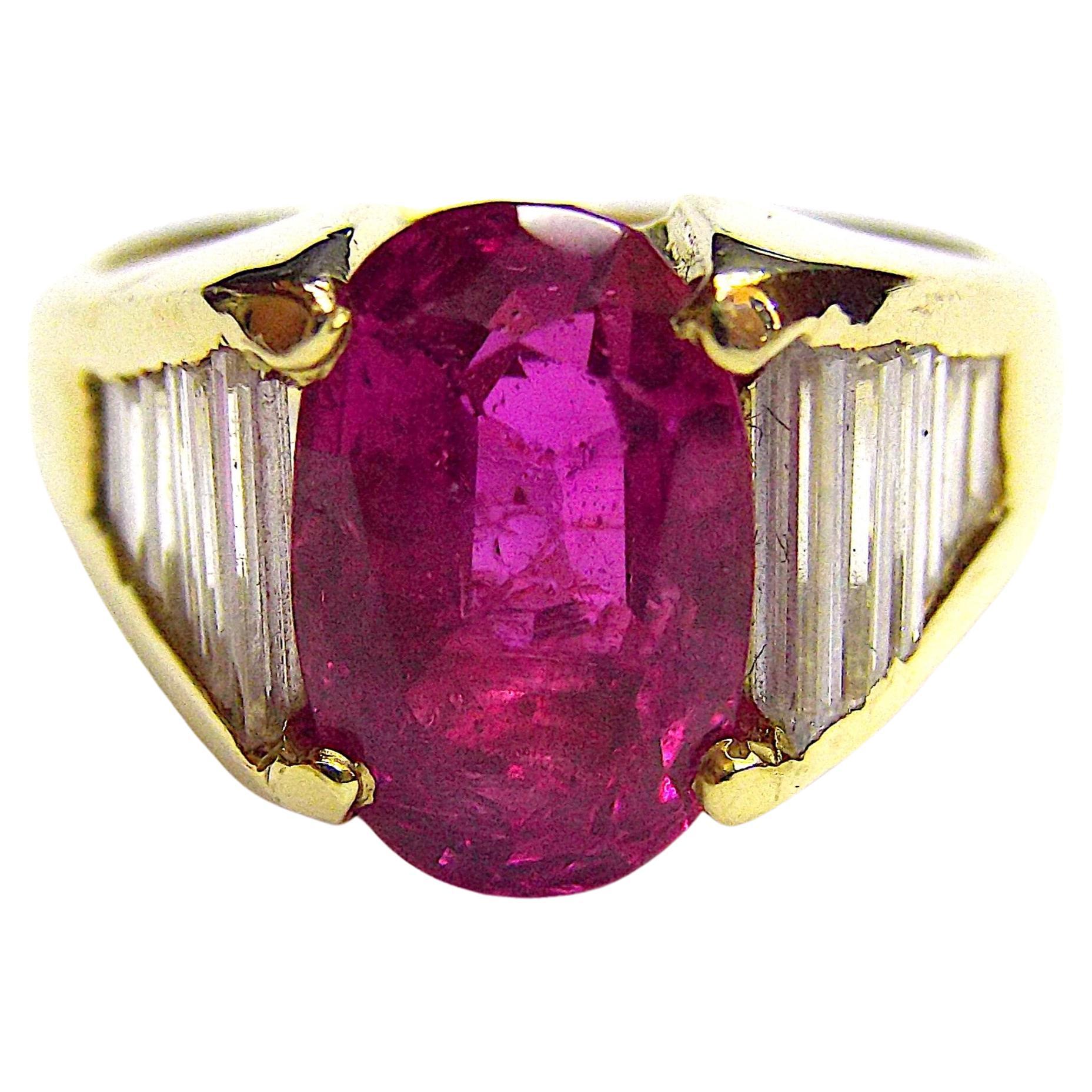 6.73ct Columbian Emerald Diamond Platinum Ring SZ 7 Gubelin Certified ...