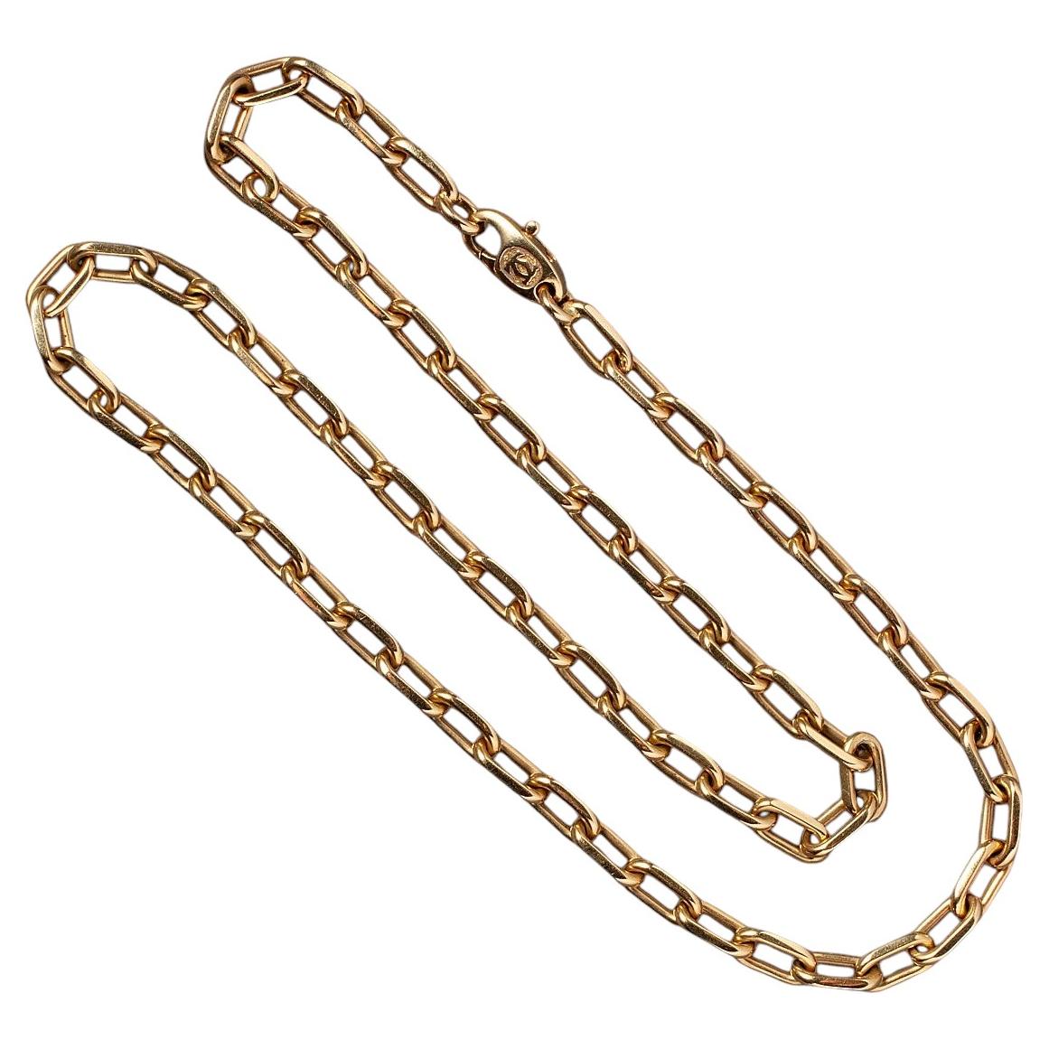 18K Gold Cartier Santor Chain For Sale at 1stDibs