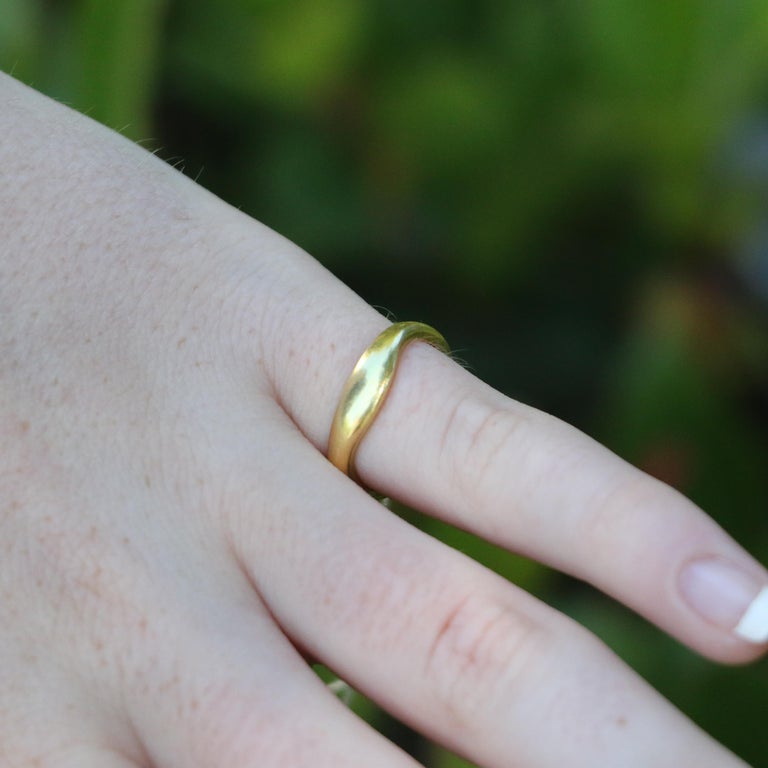 Cartier Wave Stack Rings 18k Gold Set of Two at 1stDibs | cartier wave ring