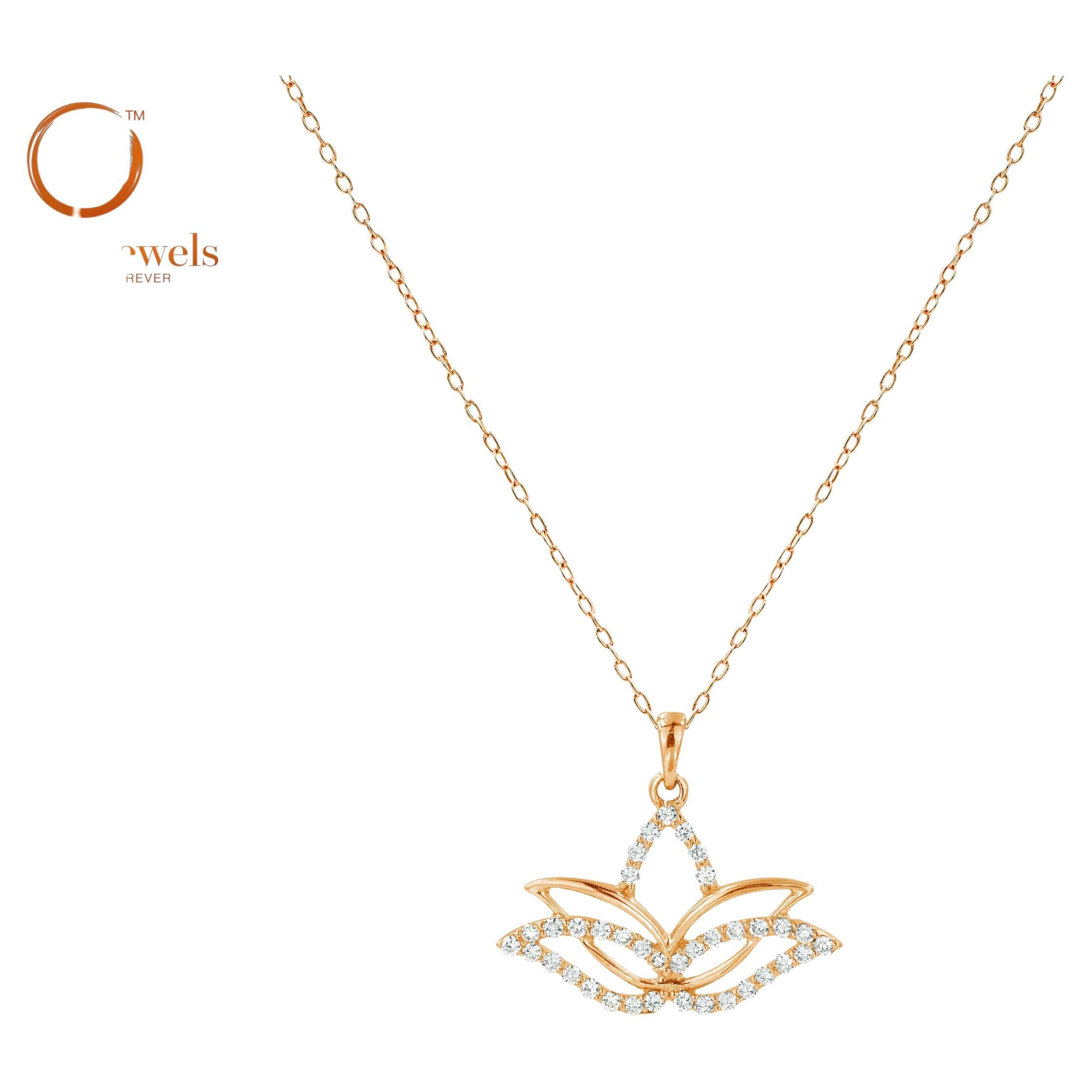 Ohm Spiritual Diamond 18 Karat Gold Pendant Necklace For Sale at 1stDibs