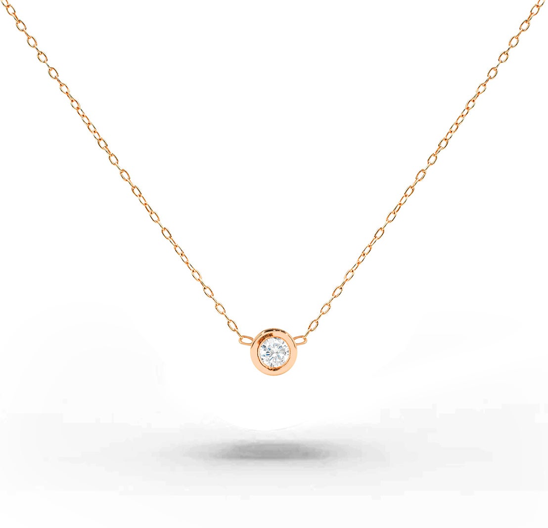 Diamond Solitaire Necklace Setting - 5 For Sale on 1stDibs