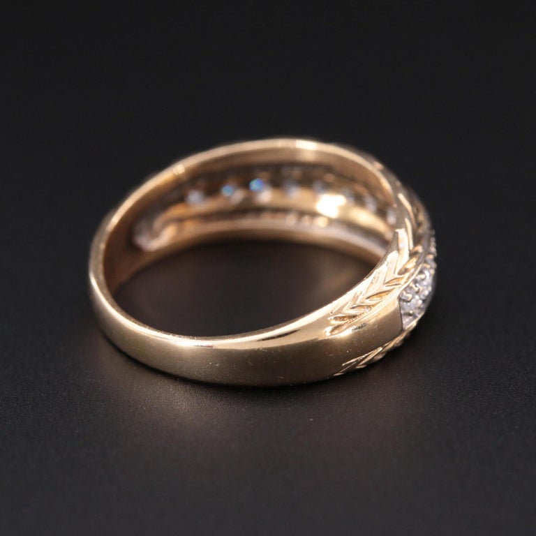 Customizable 18K Gold Diamonds Engagement Ring, Unique Diamond Wedding ...