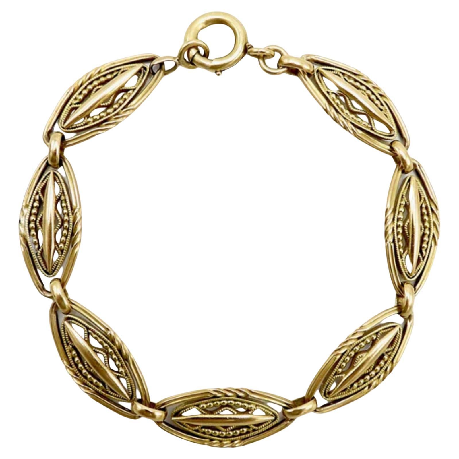 Antique French Bracelet 18k c1880s For Sale at 1stDibs